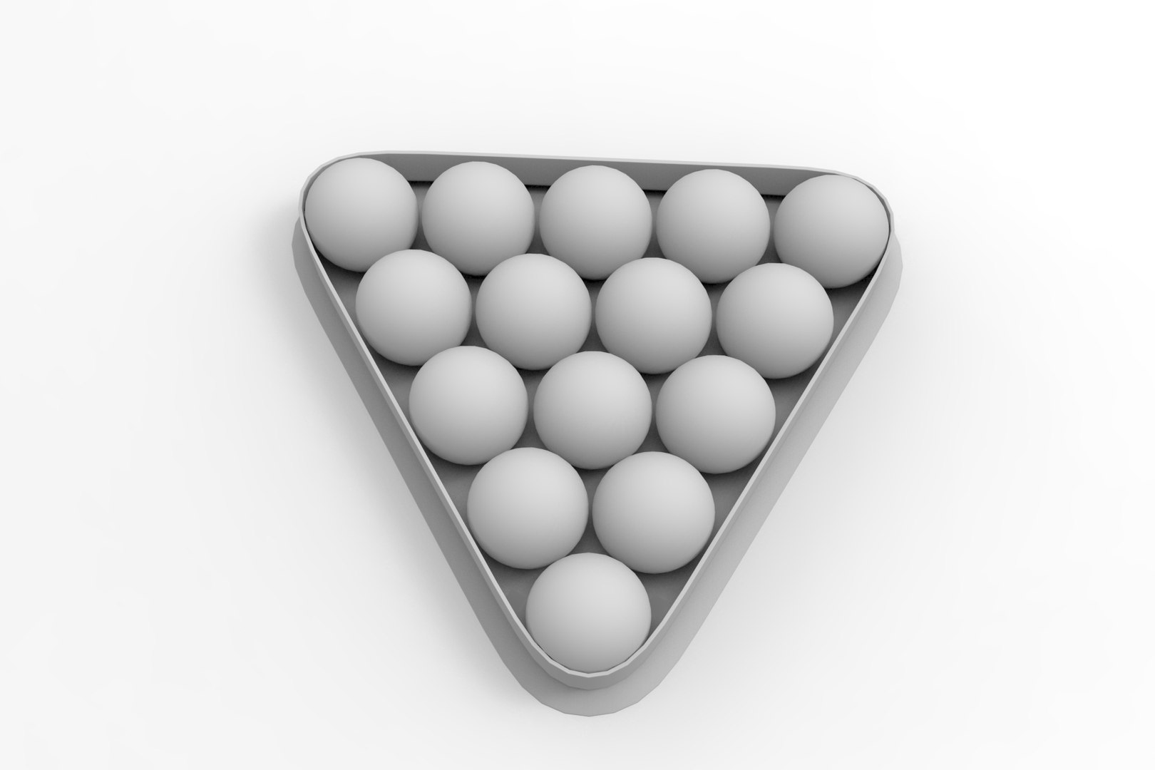 3D Billiard Balls Molded Triangle - TurboSquid 1935017