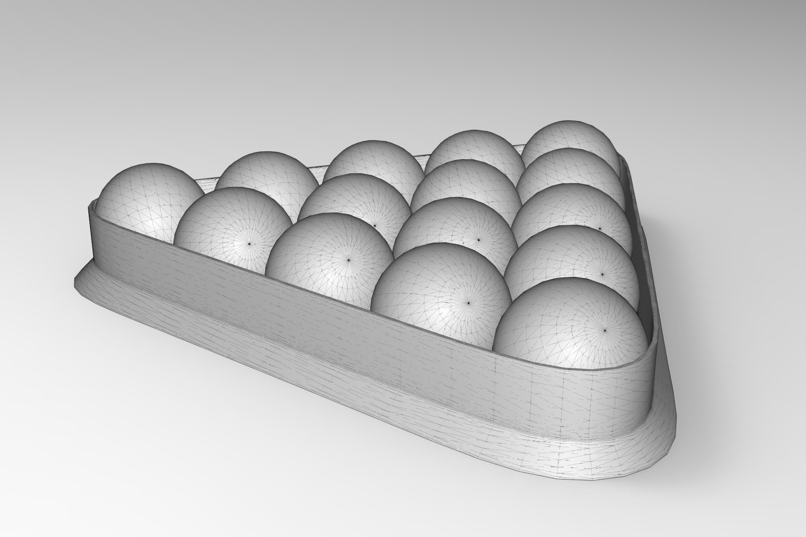 3D Billiard Balls Molded Triangle - TurboSquid 1935017