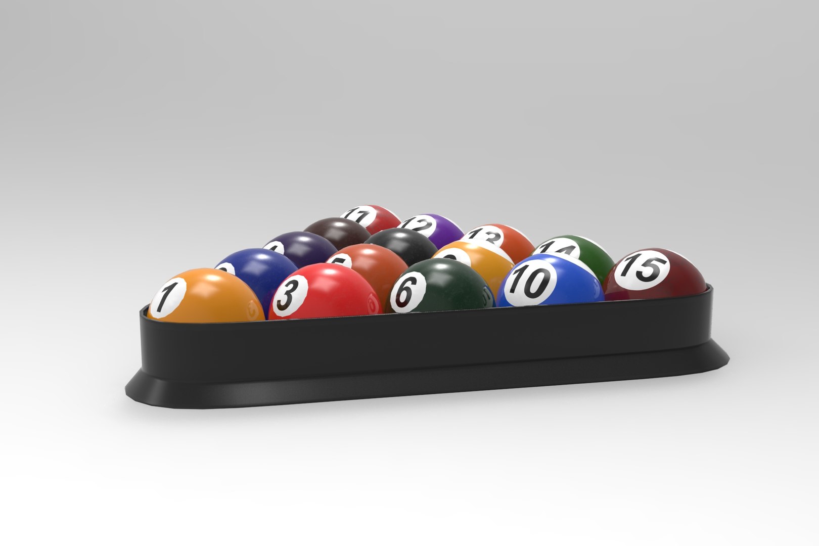 3D Billiard Balls Molded Triangle - TurboSquid 1935017