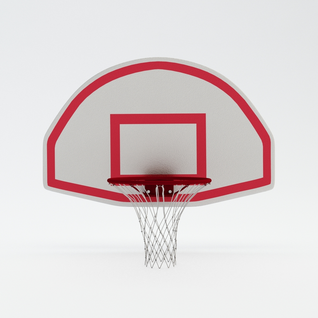 3ds Basketball Hoop Curved Backboard