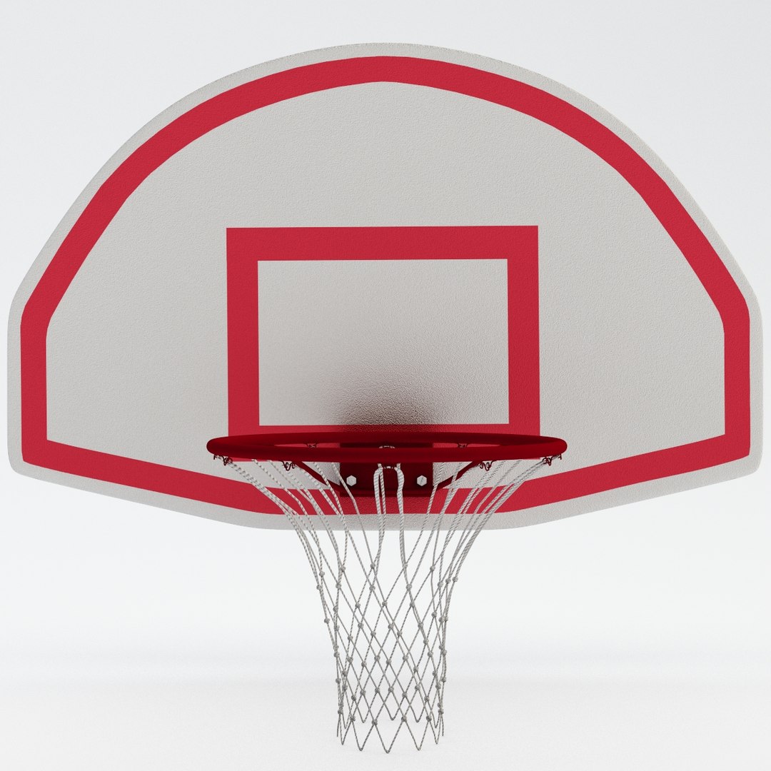 3ds Basketball Hoop Curved Backboard