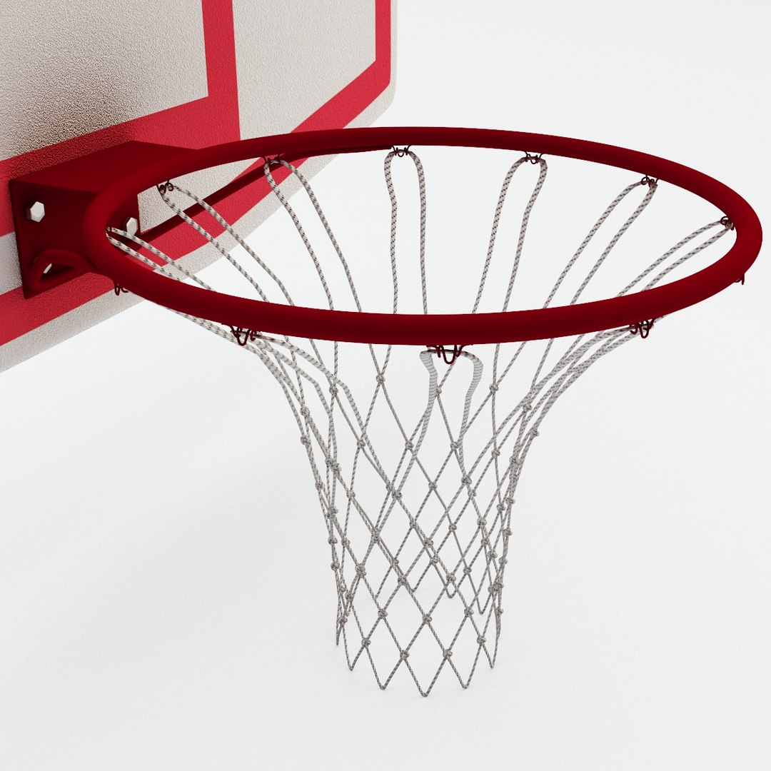 3ds Basketball Hoop Curved Backboard