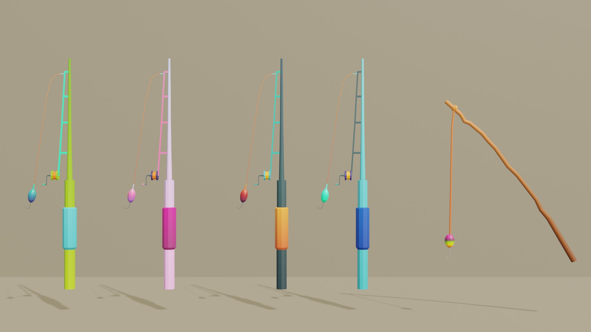 Set Port Fishing 3d 3D Model - TurboSquid 2388534