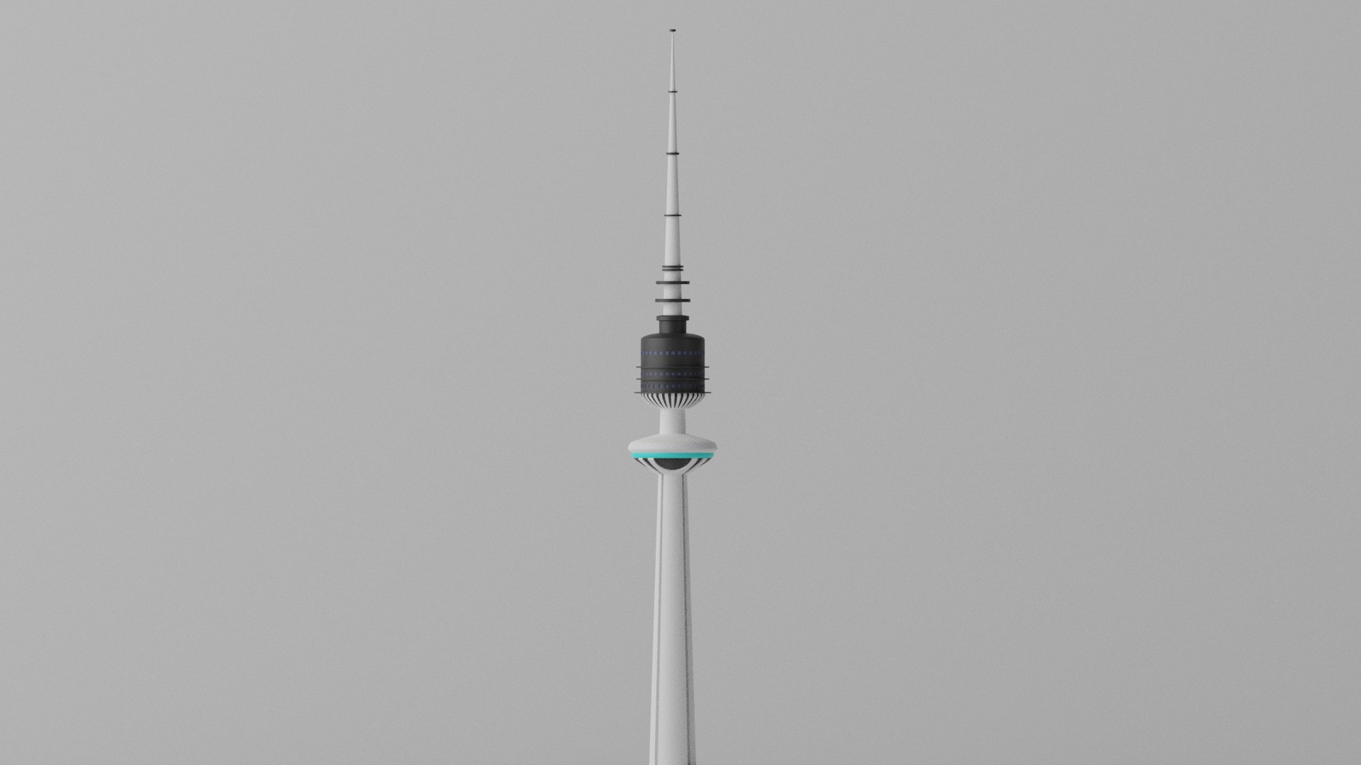 Cartoon Kuwait Liberation Tower Landmark 3D Model - TurboSquid 1797558