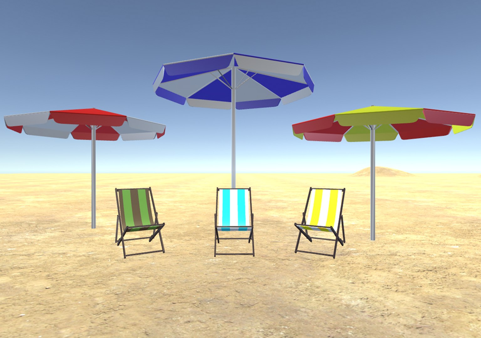 Beach props 3D model - TurboSquid 1361097
