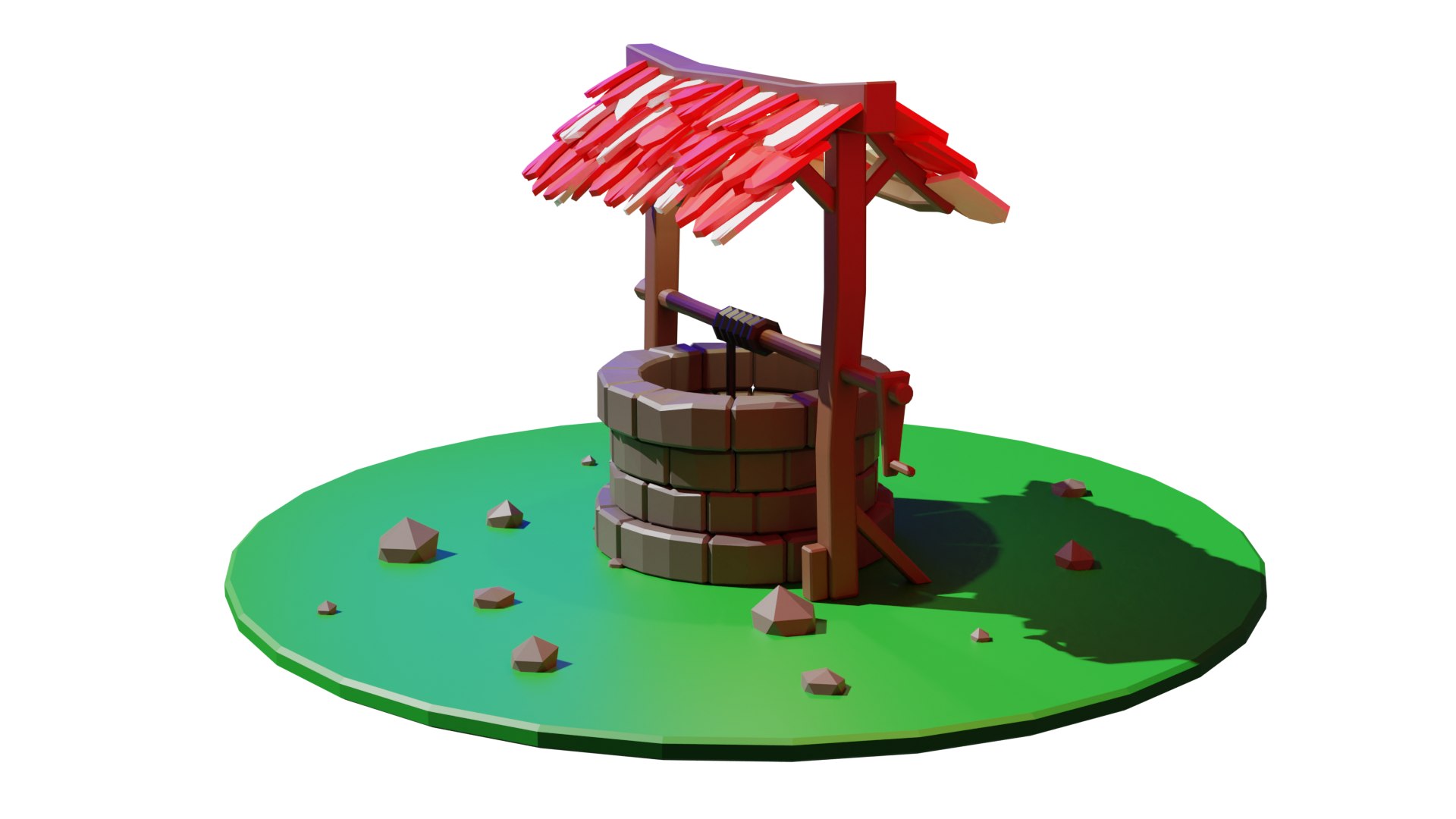 Low Poly Well Model 3D model - TurboSquid 1993648