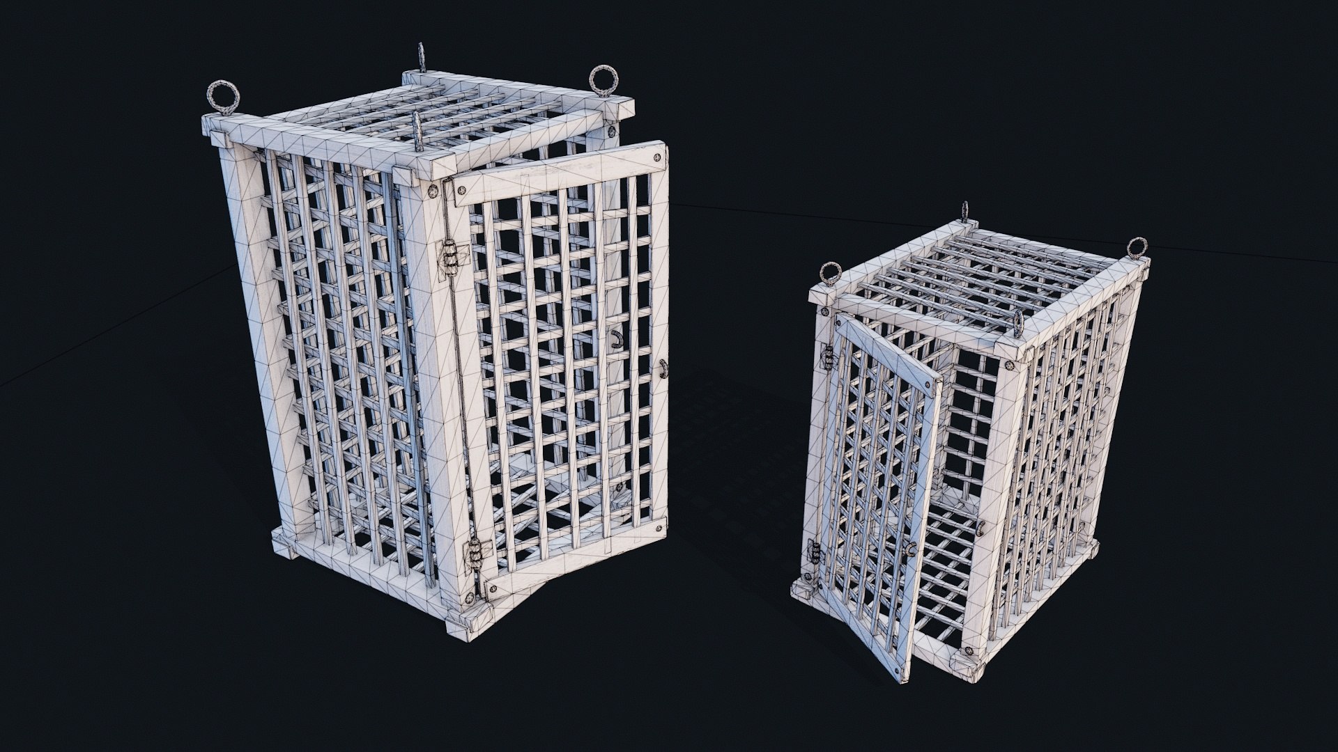 Wooden Cages 3D Model - TurboSquid 2400444