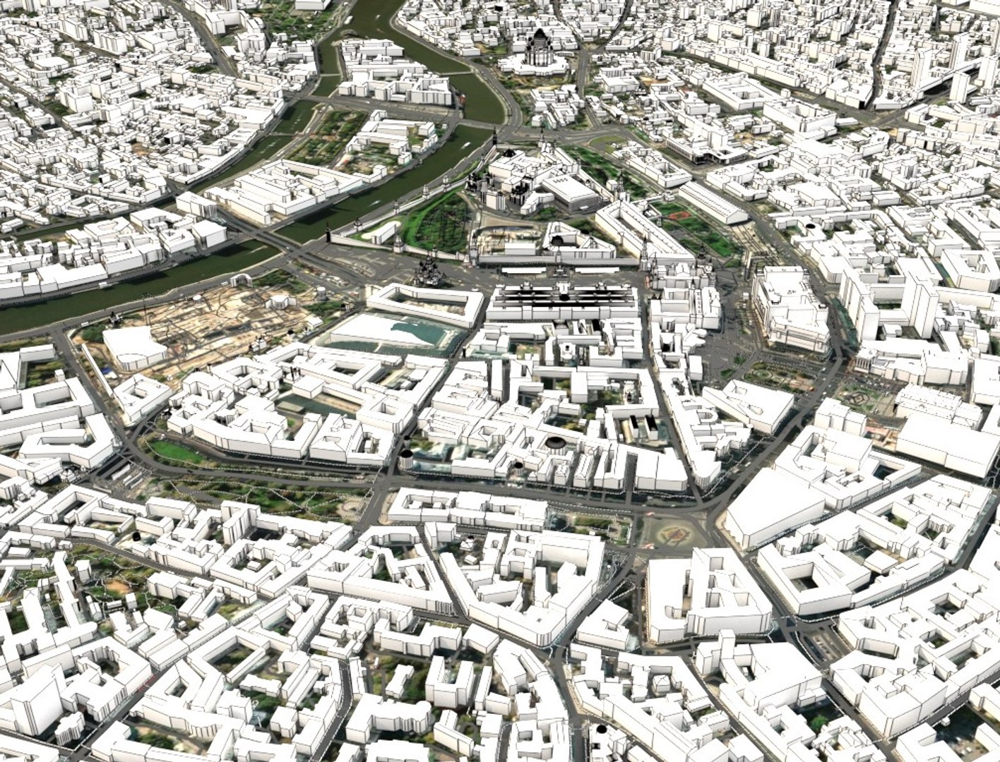 Cityscape Moscow Russia City 3D Model - TurboSquid 1636973