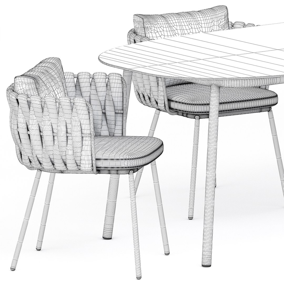 3D Tosca Armchair And Tosca Table - TurboSquid 1800579