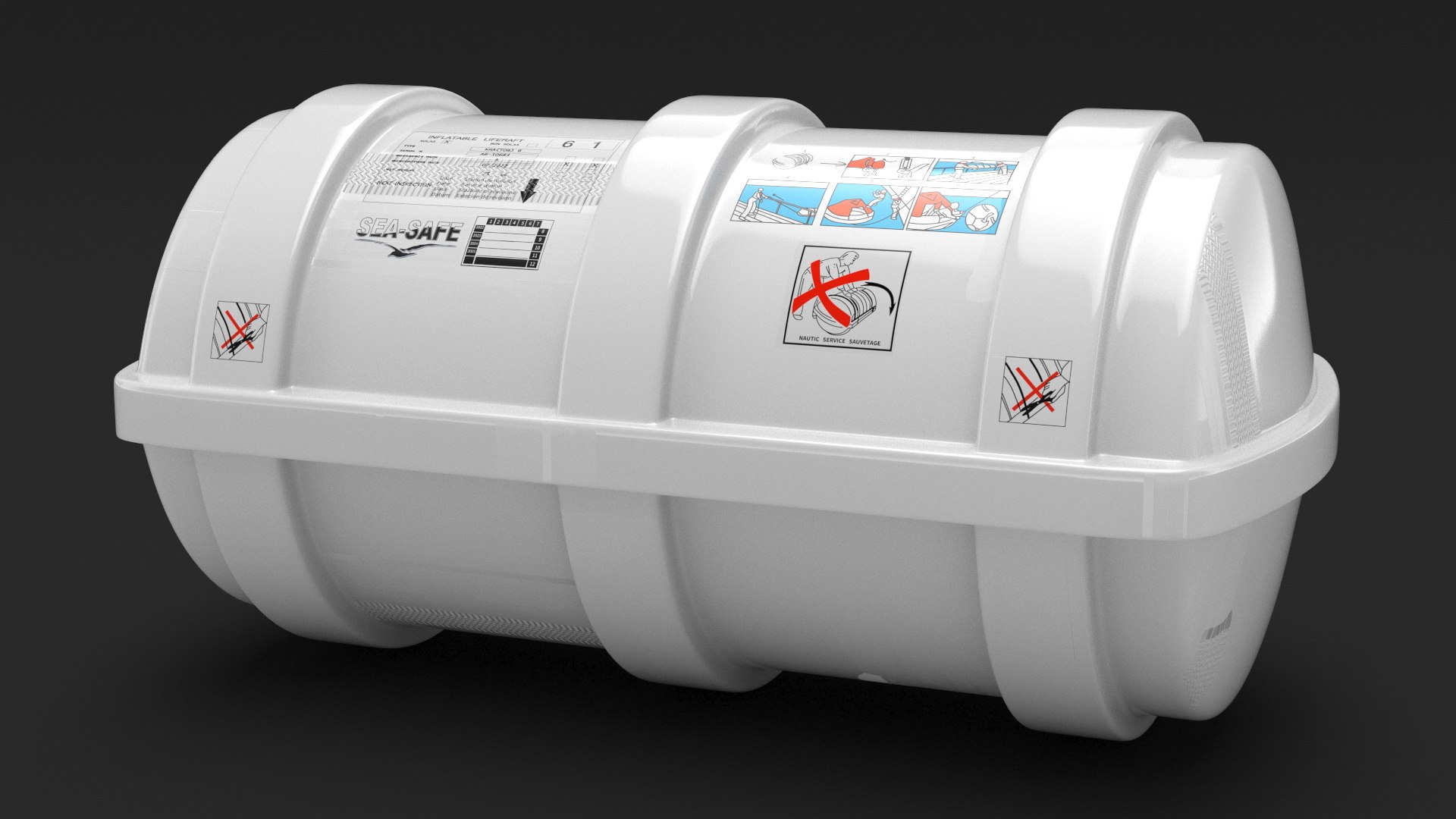 3D Life Raft Platform Model - TurboSquid 2343784