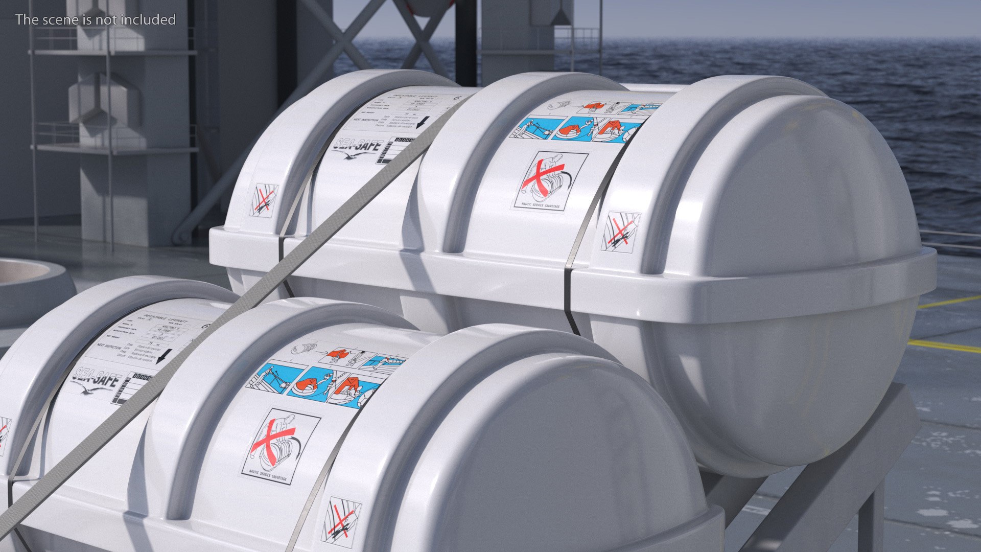 3D Life Raft Platform Model - TurboSquid 2343784