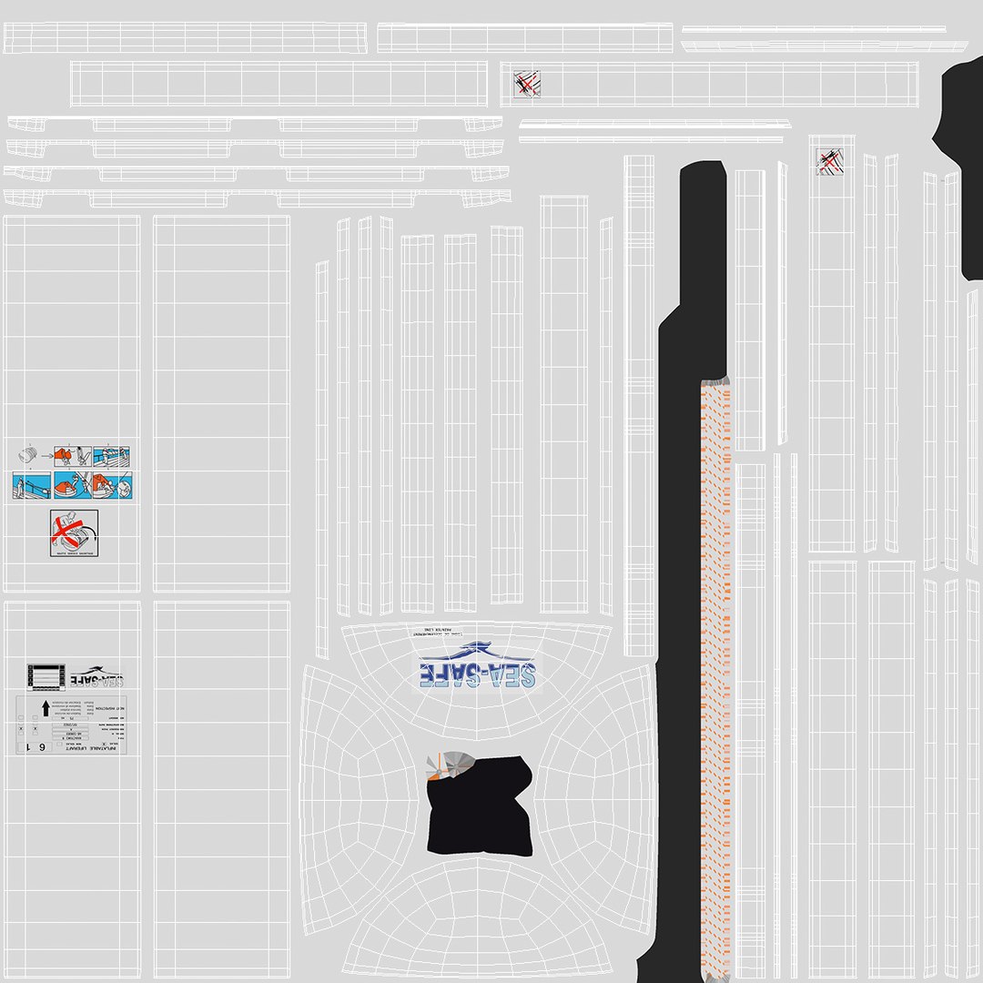 3D Life Raft Platform Model - TurboSquid 2343784
