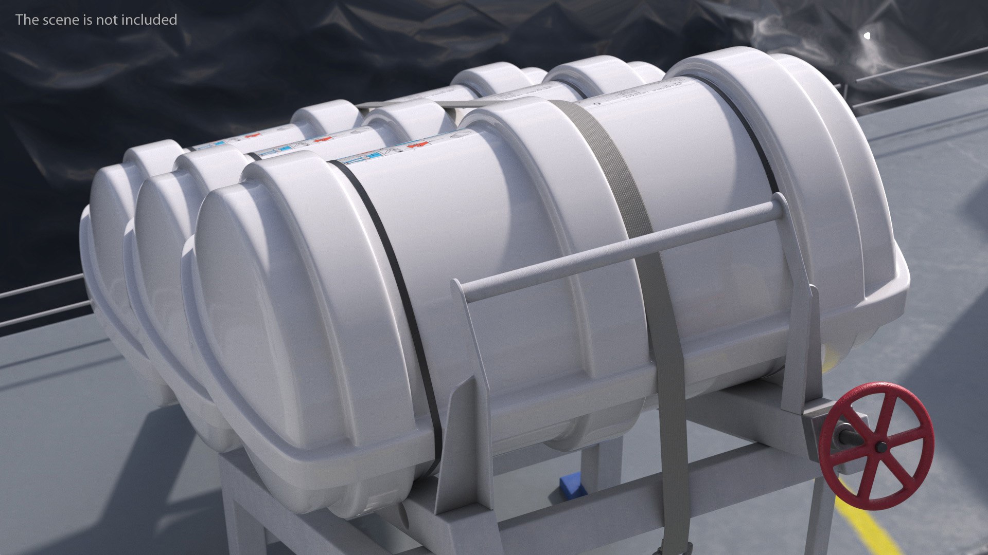 3D Life Raft Platform Model - TurboSquid 2343784