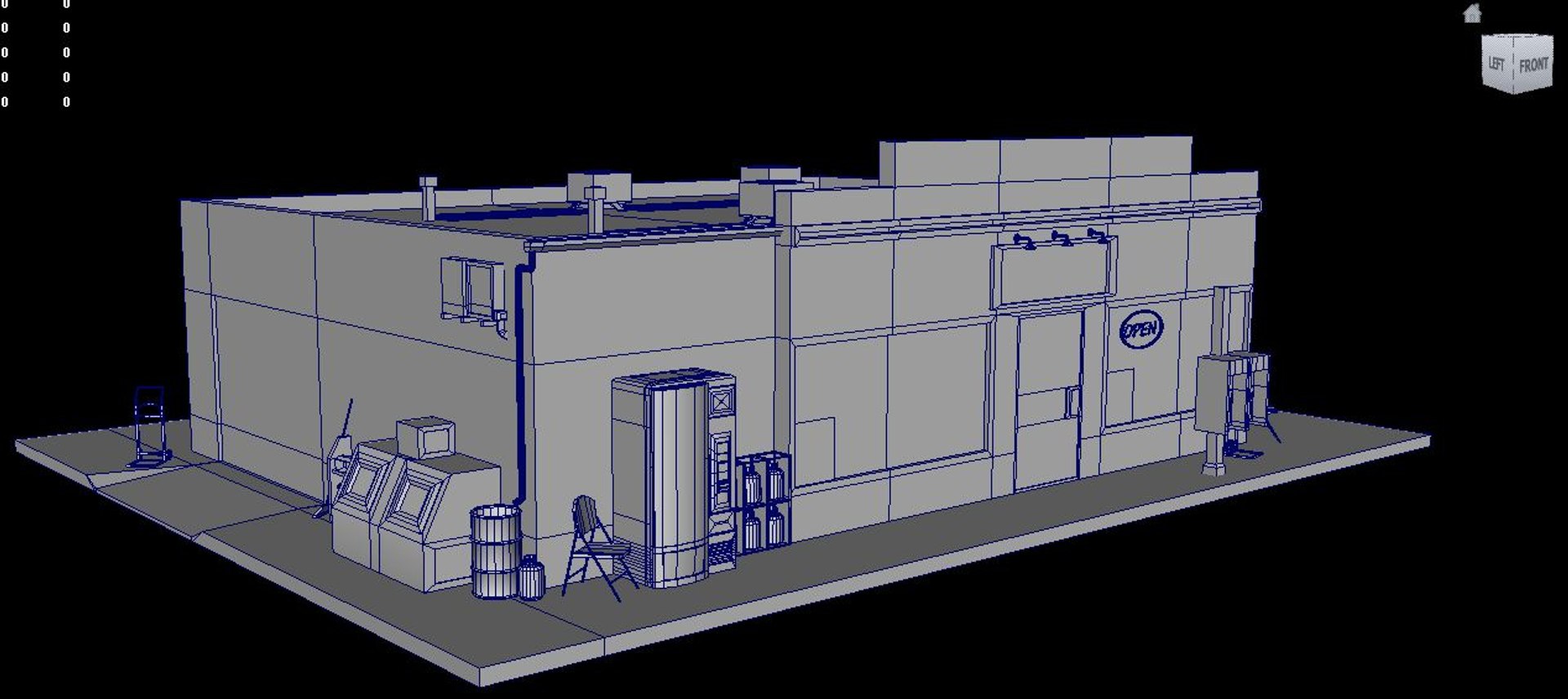 Mini Market Machine 3d Model