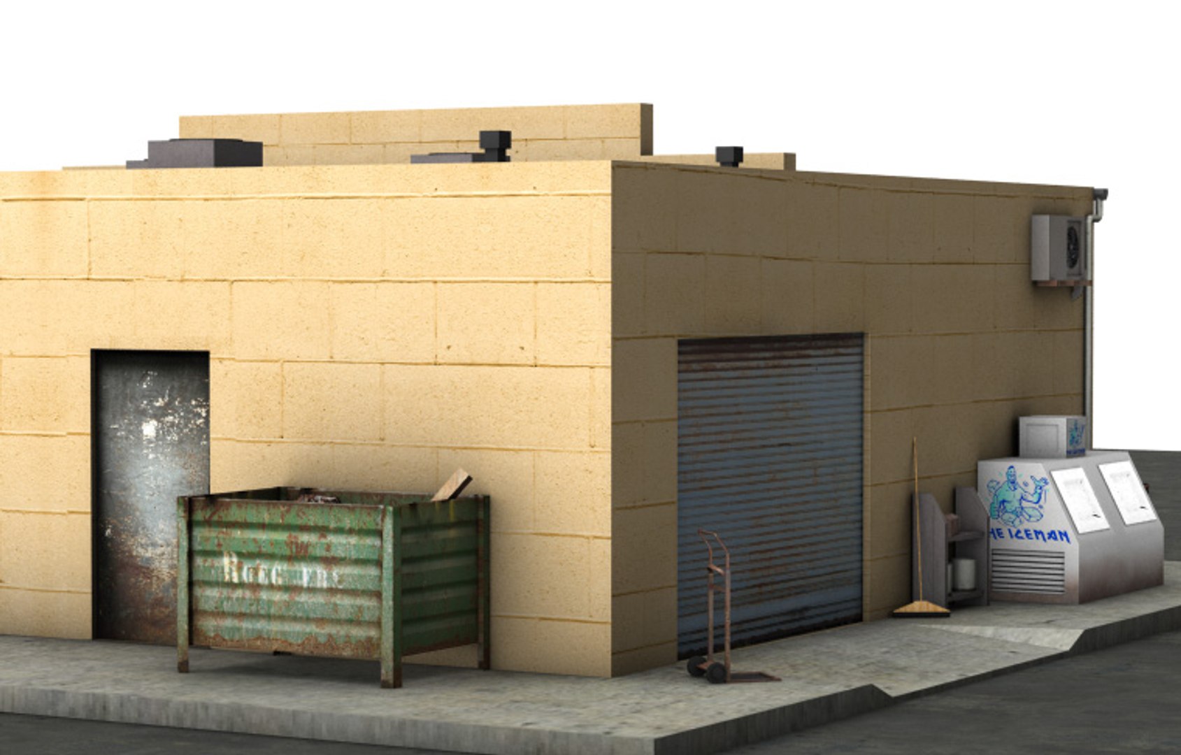 Mini Market Machine 3d Model