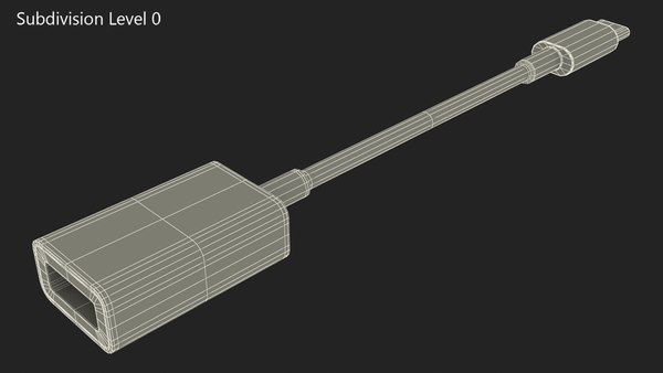 Type c usb adapter 3D model - TurboSquid 1701466