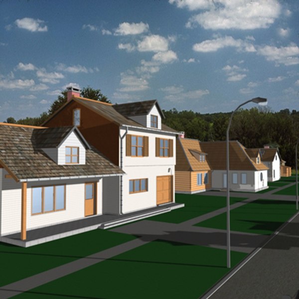 Suburban Block 3D Models for Download | TurboSquid
