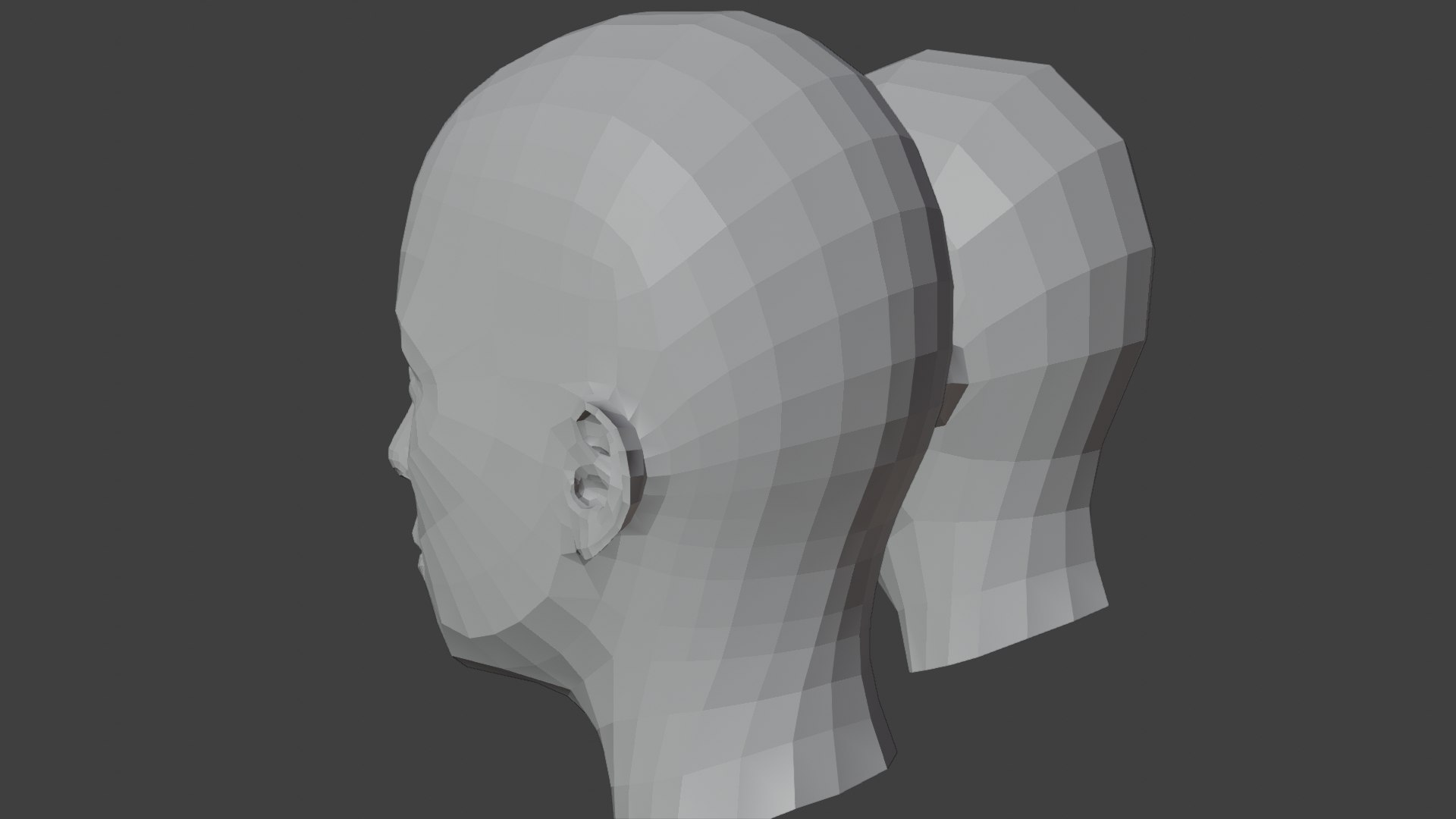 3D Female Heads Low-poly Model - TurboSquid 1551519