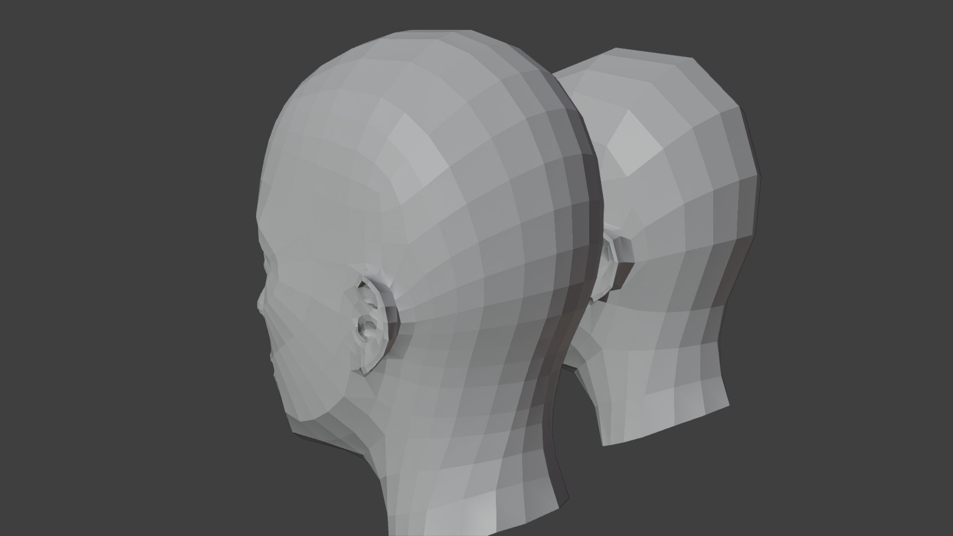 3D female heads low-poly model - TurboSquid 1551519