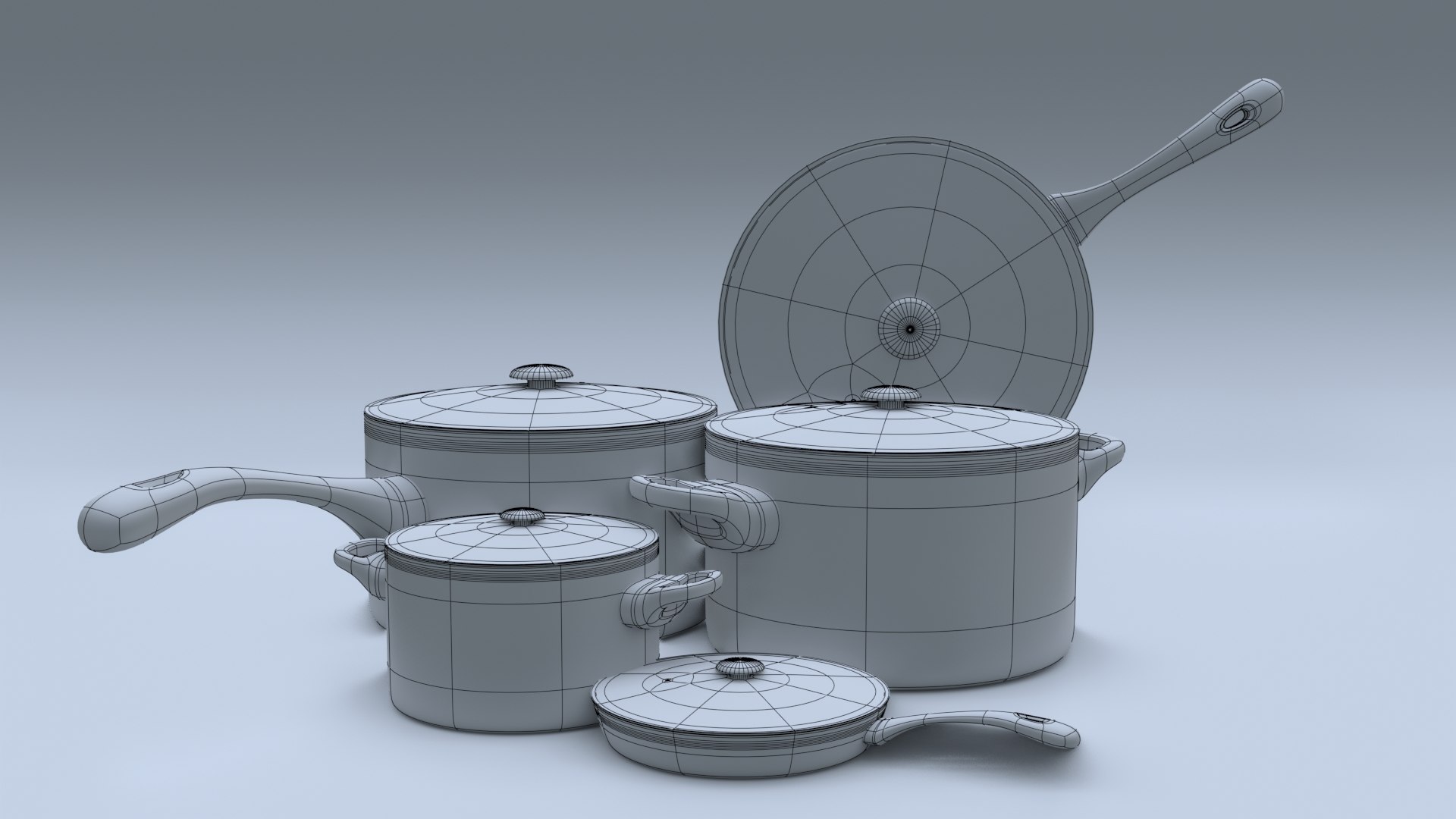 3D Cooking Pot Frying Pan - TurboSquid 1709018