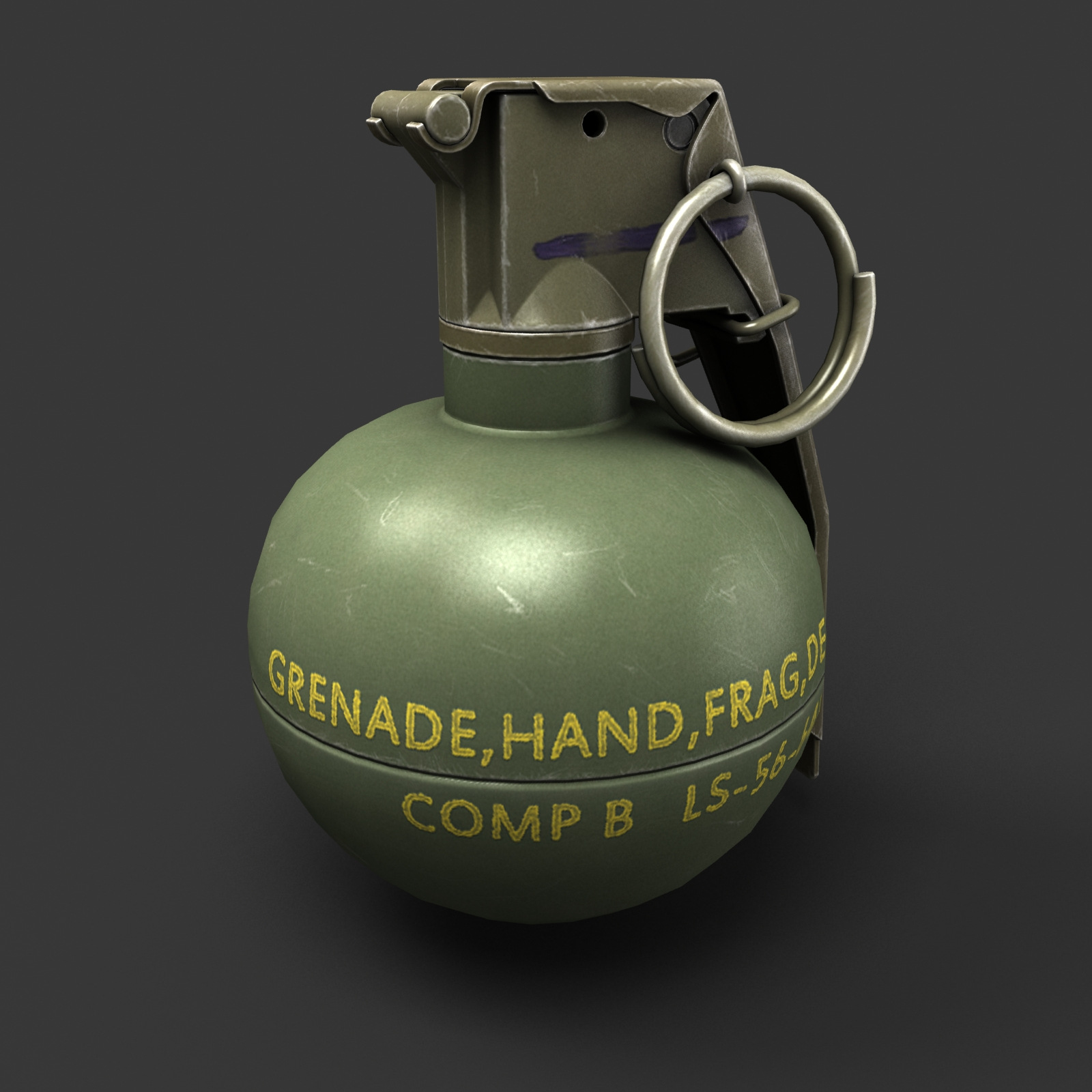 3ds max unreal m67 frag grenade