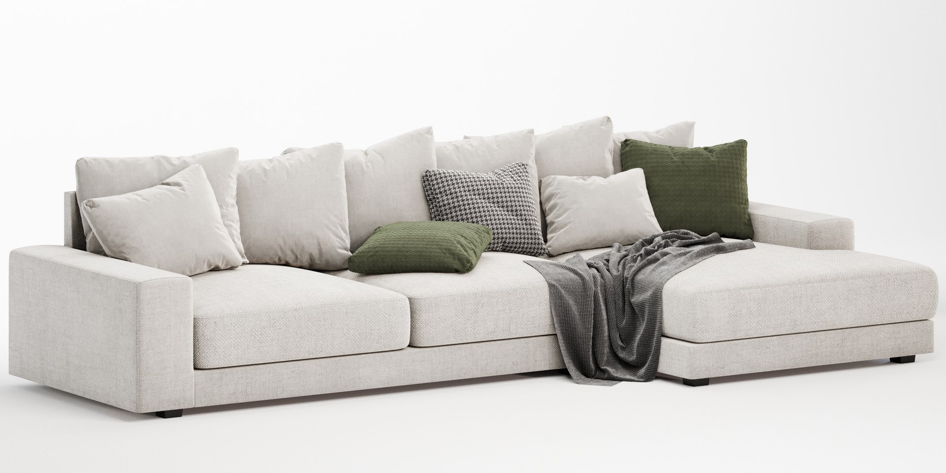 3D Kai 3seat Chaise Lounge - TurboSquid 2197366