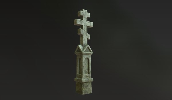3d model stone cross shrines