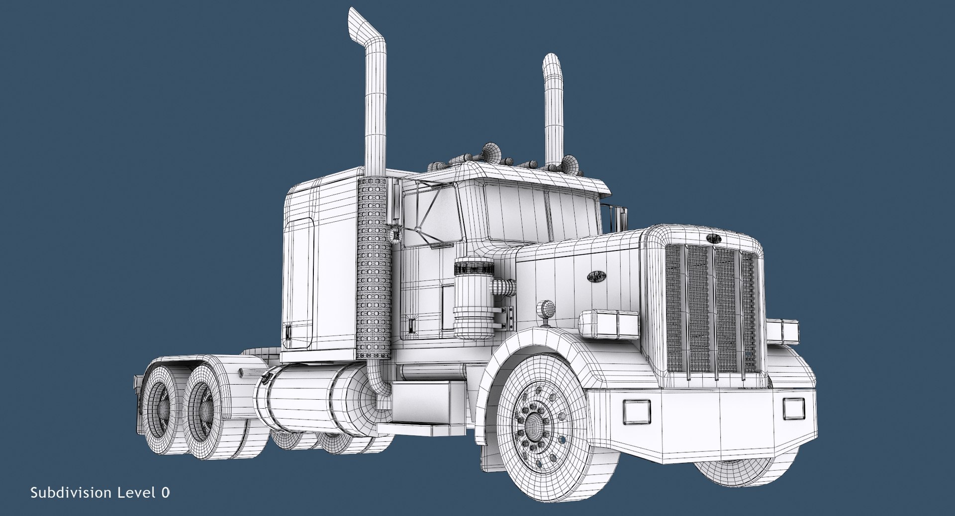 3d model classic truck