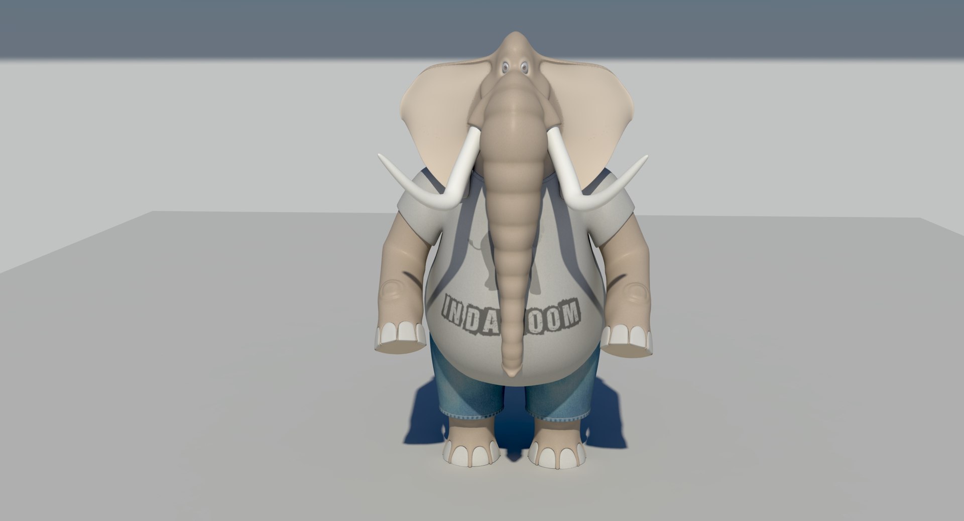 Anthropomorphic Cartoon Elephant Model - TurboSquid 1238456