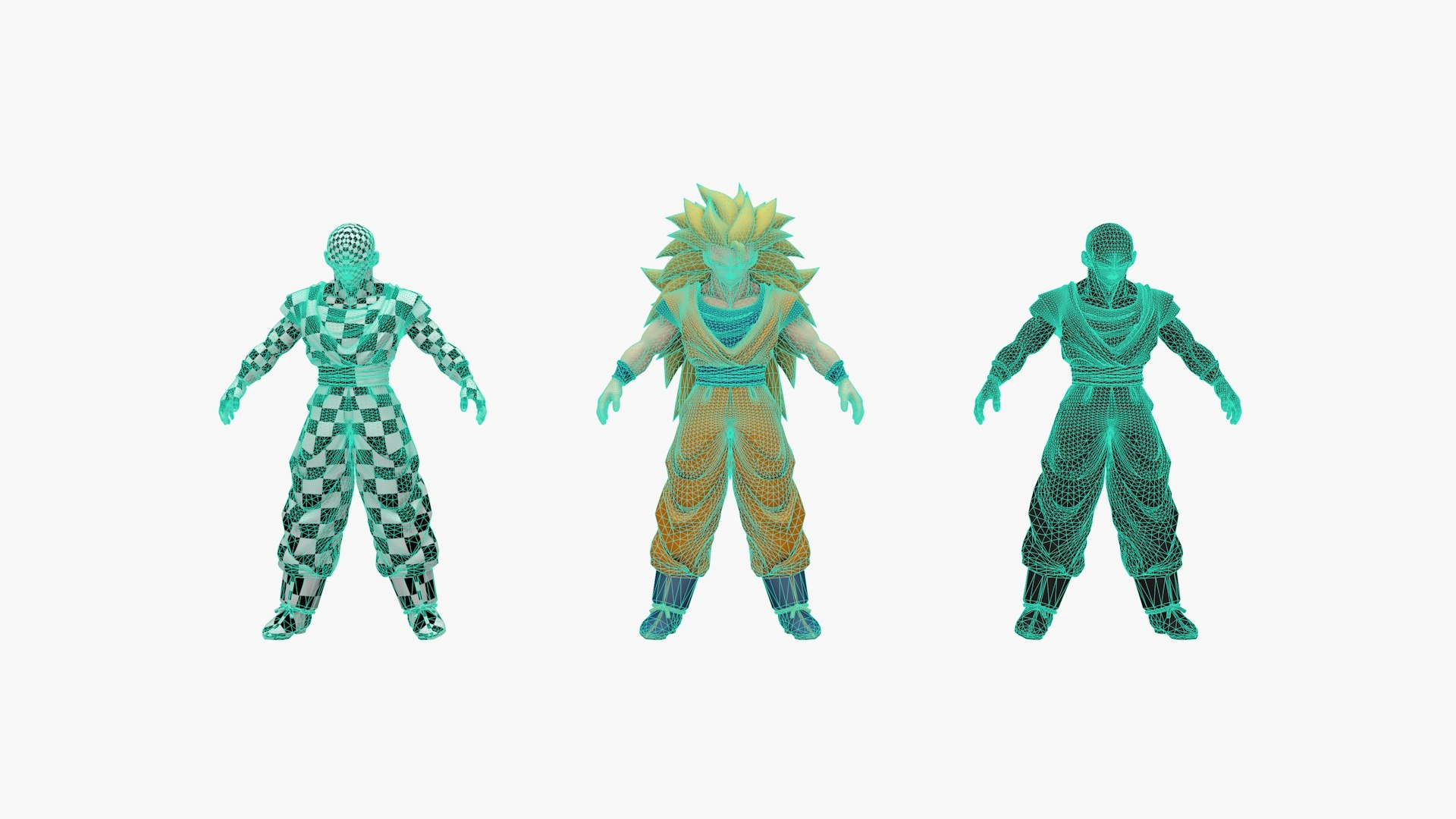 3D DBZ Character V4 model - TurboSquid 2073648