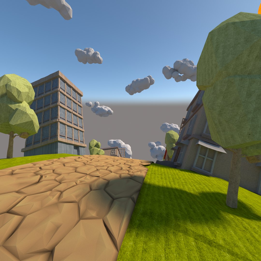 3D Cartoon Toon World Model - TurboSquid 1327957