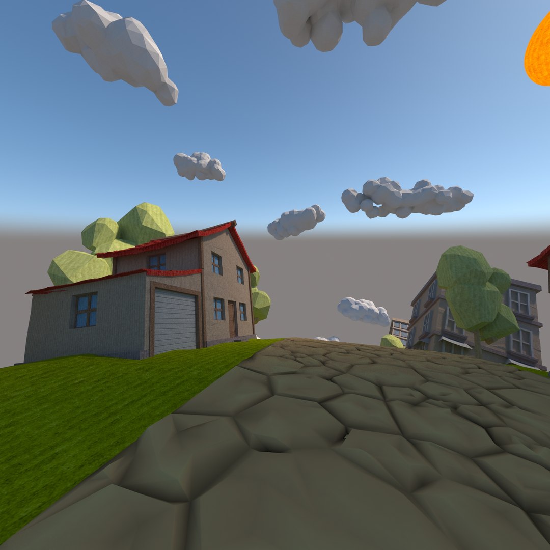 3D Cartoon Toon World Model - TurboSquid 1327957