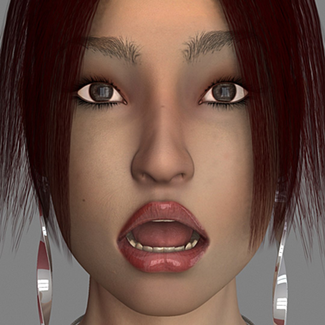Azumi Female Hair Teeth Mouth Max