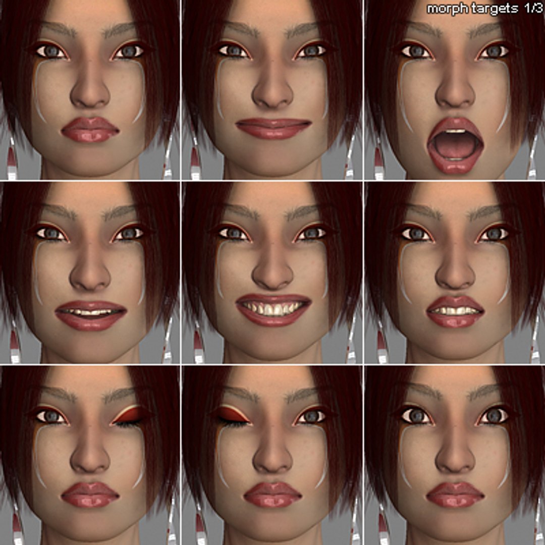 Azumi Female Hair Teeth Mouth Max