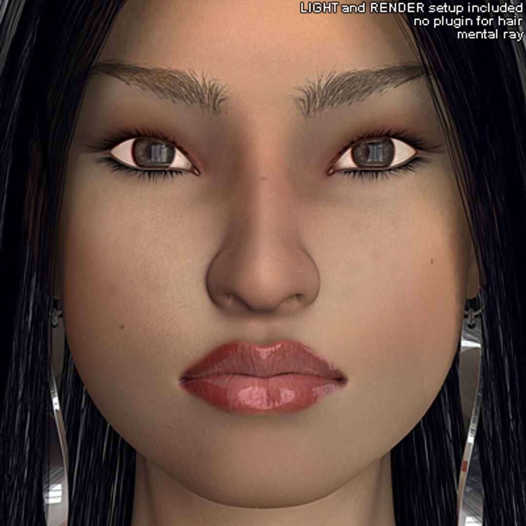 Azumi Female Hair Teeth Mouth Max