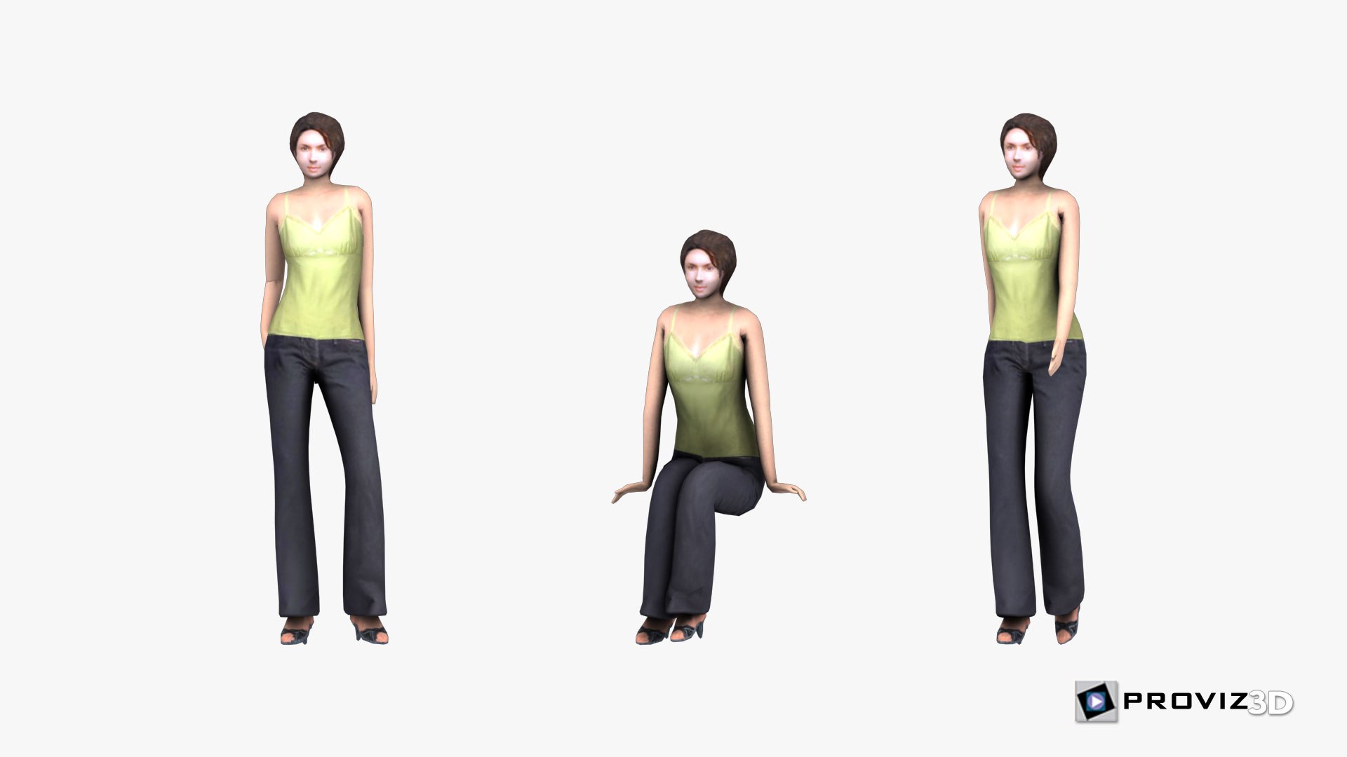30 People Casual Women 3d Max