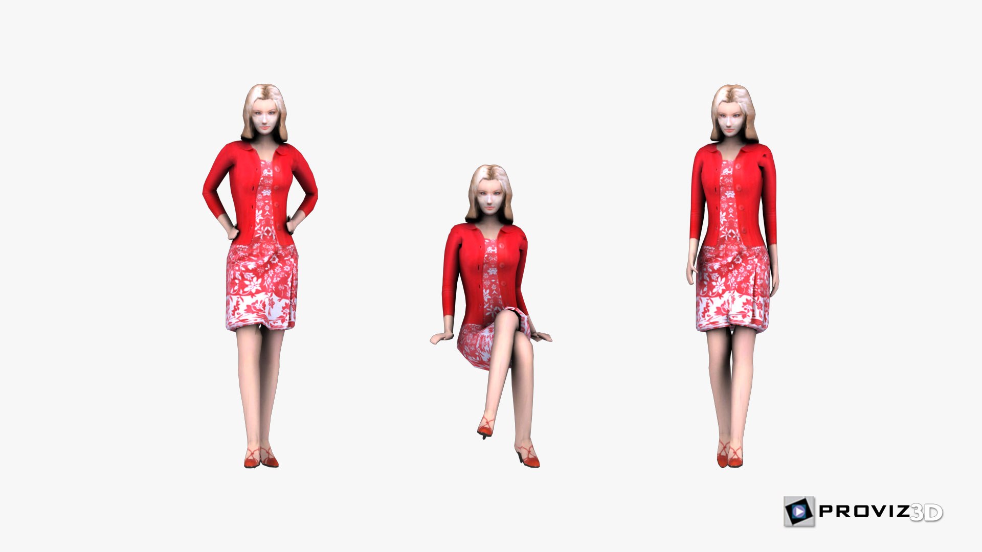 30 People Casual Women 3d Max