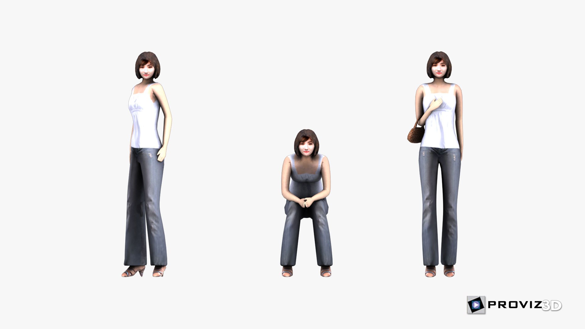 30 People Casual Women 3d Max