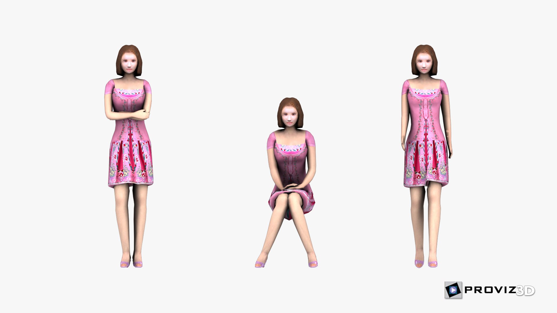 30 People Casual Women 3d Max
