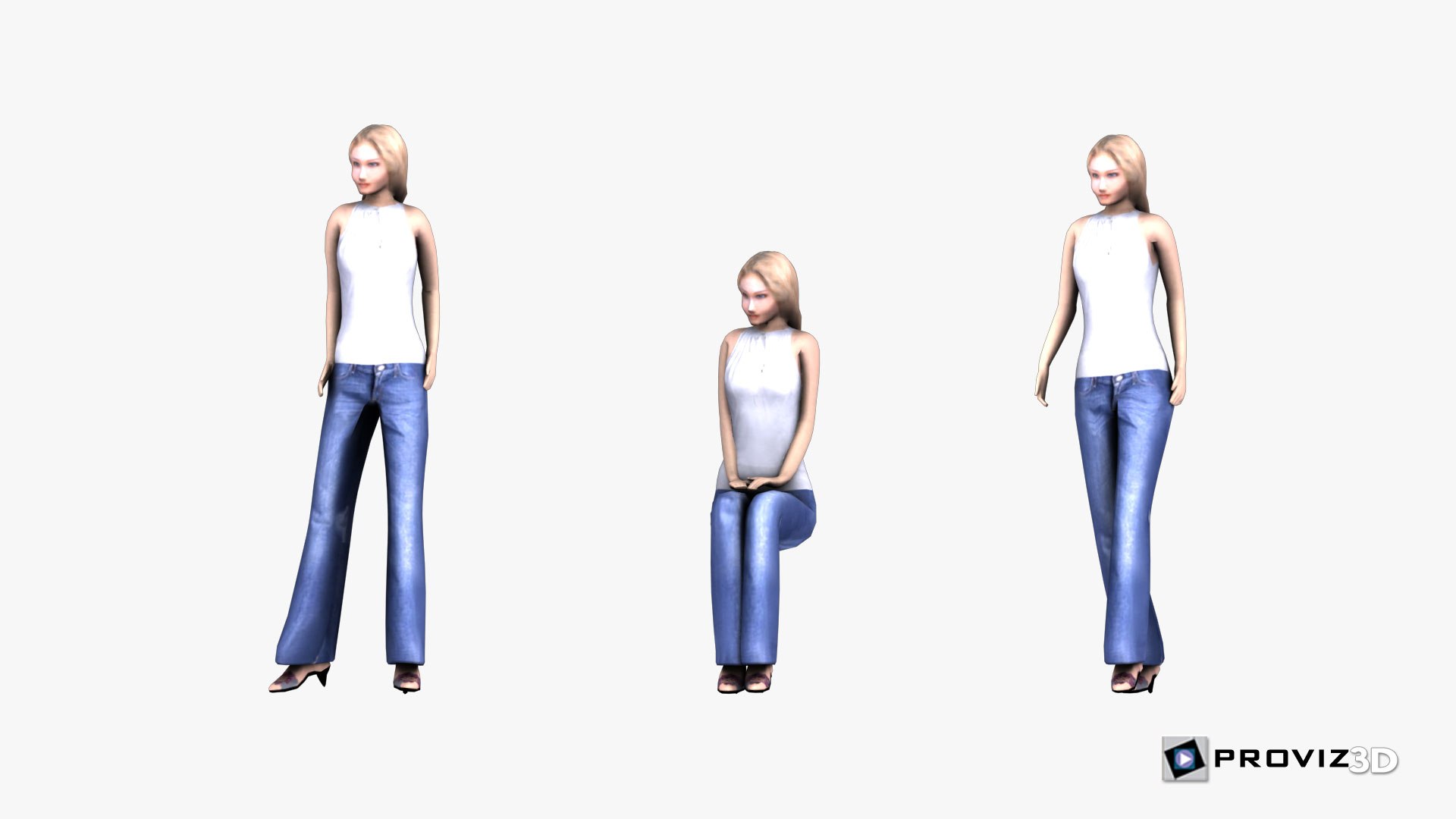 30 People Casual Women 3d Max