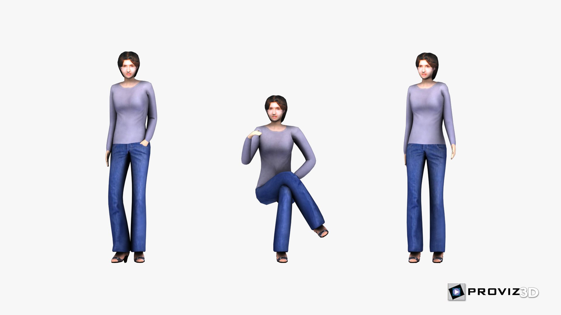30 People Casual Women 3d Max