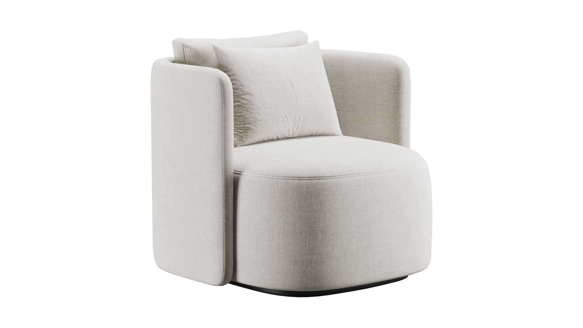 Hudson Swivel Club Chair 3D Model - TurboSquid 2426211