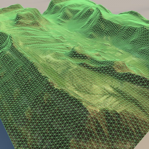 canyon landscape terrains 3d model
