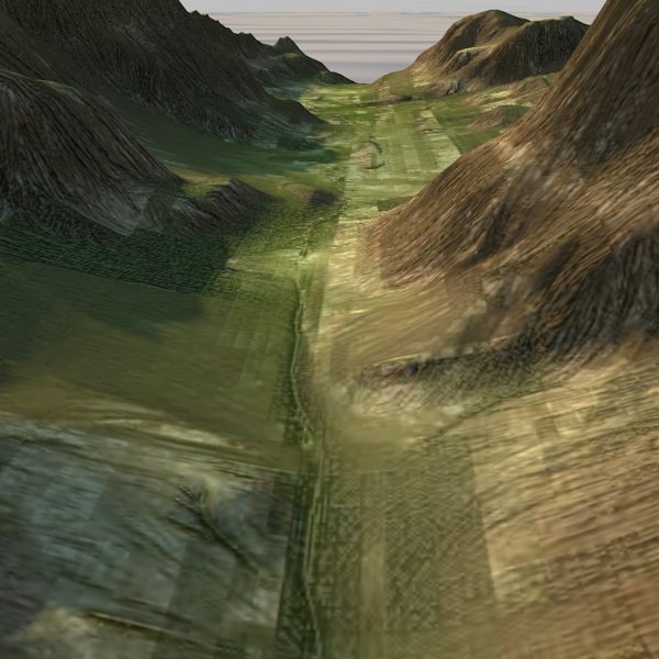 canyon landscape terrains 3d model