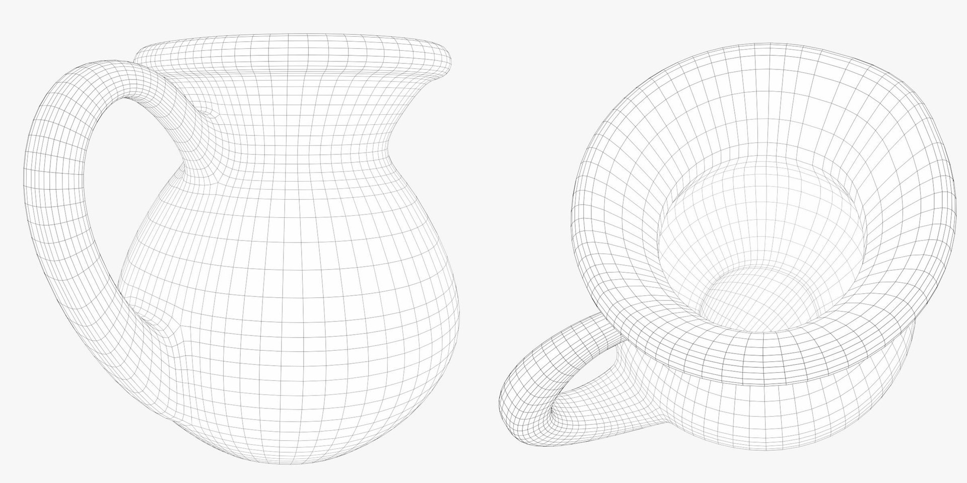 3D Porcelain Pitcher Model - TurboSquid 2098462