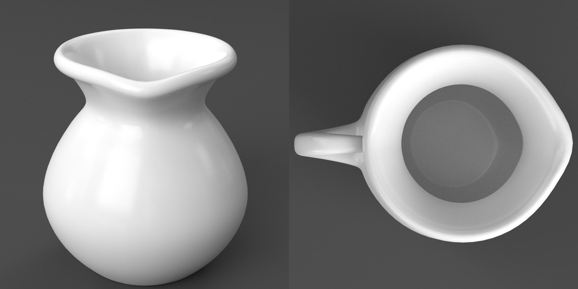 3D Porcelain Pitcher Model - TurboSquid 2098462