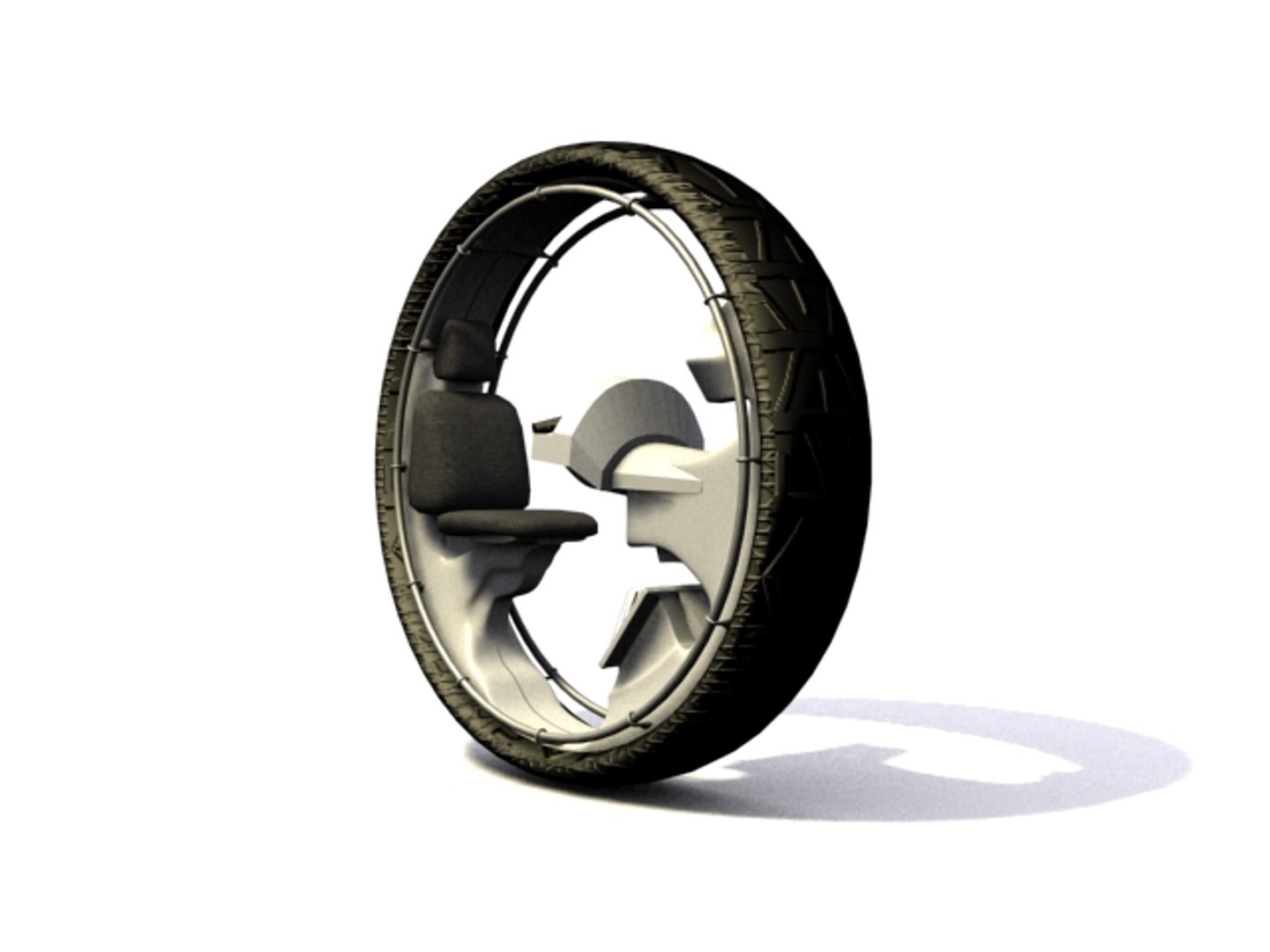 3d Model Of Concept Monocycle
