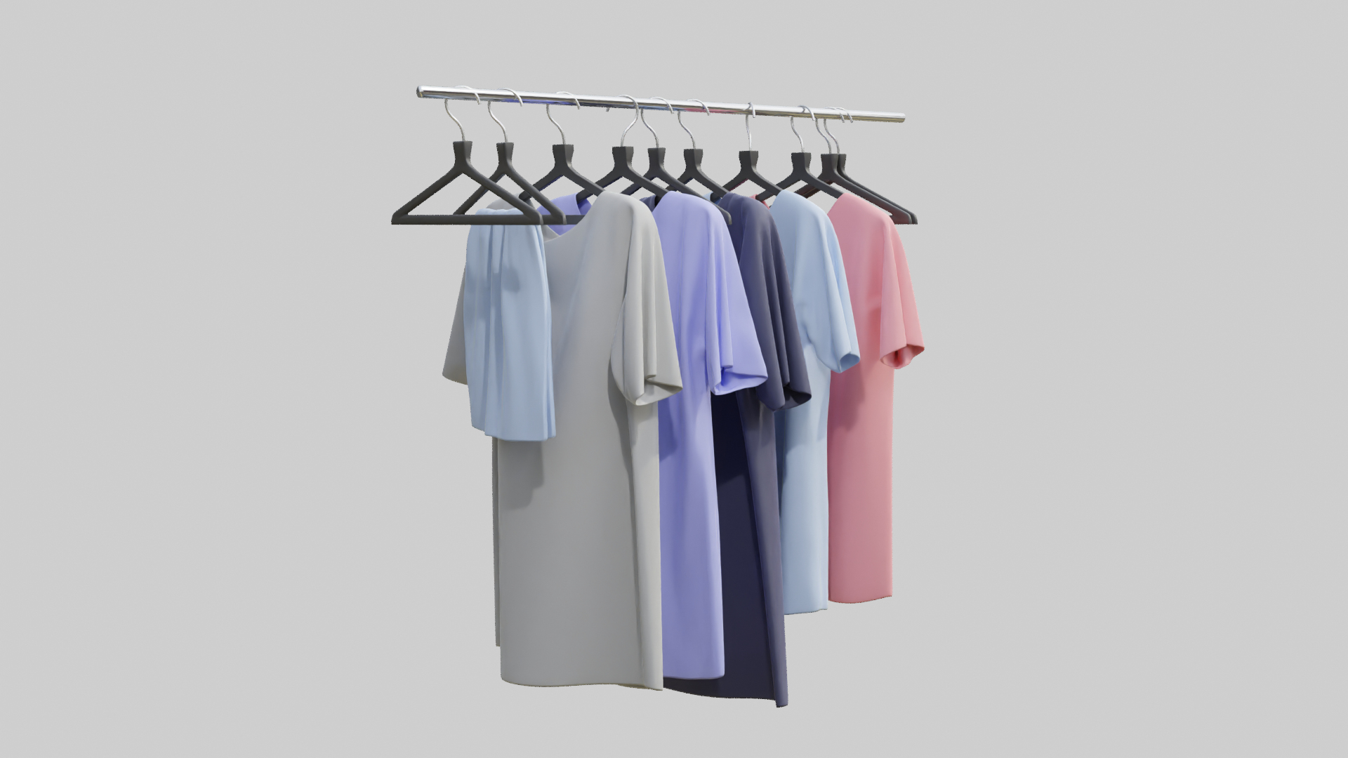 3D Rack With Clothes - TurboSquid 1938673