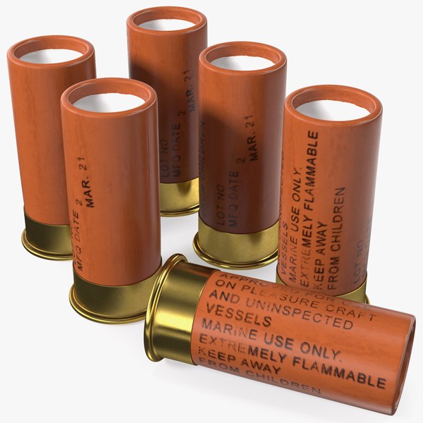 3D Marine Aerial Flares 12 Gauge - TurboSquid 1729189