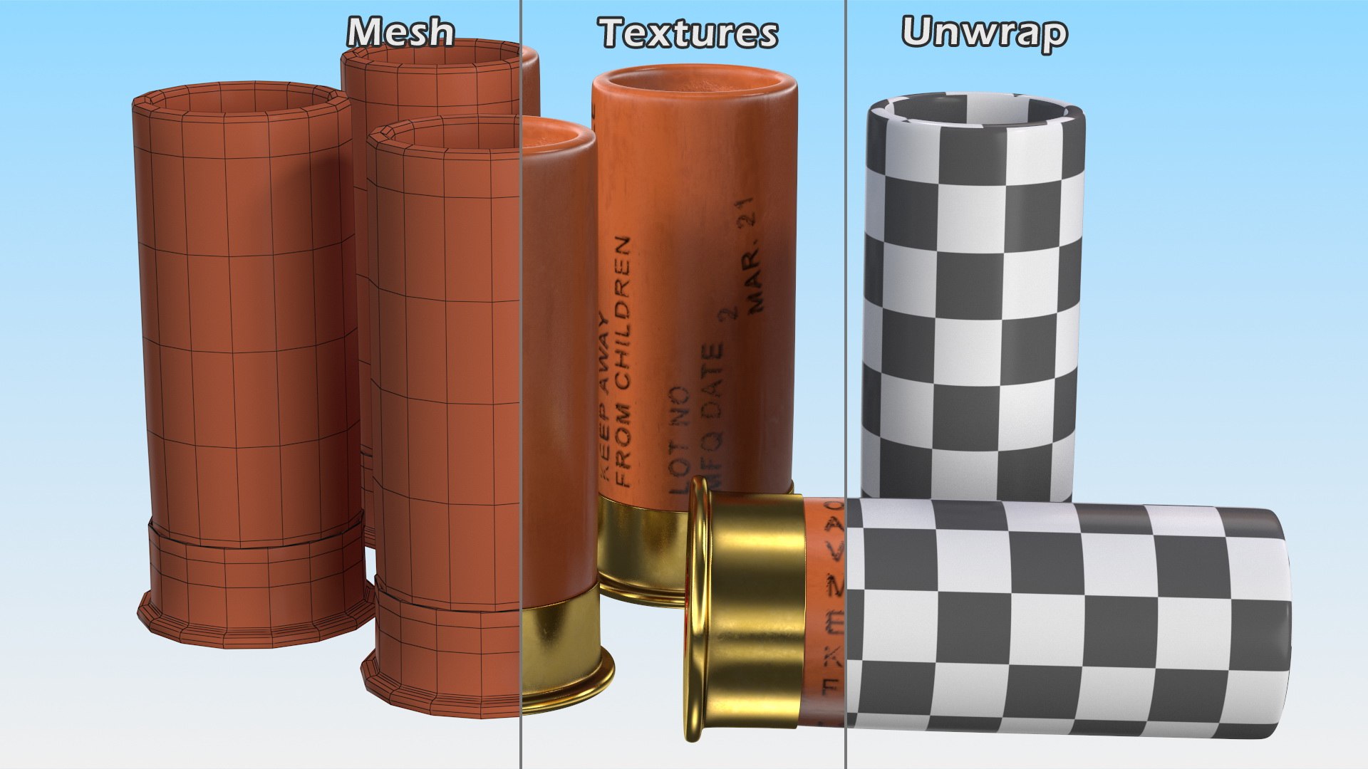 3D Marine Aerial Flares 12 Gauge - TurboSquid 1729189